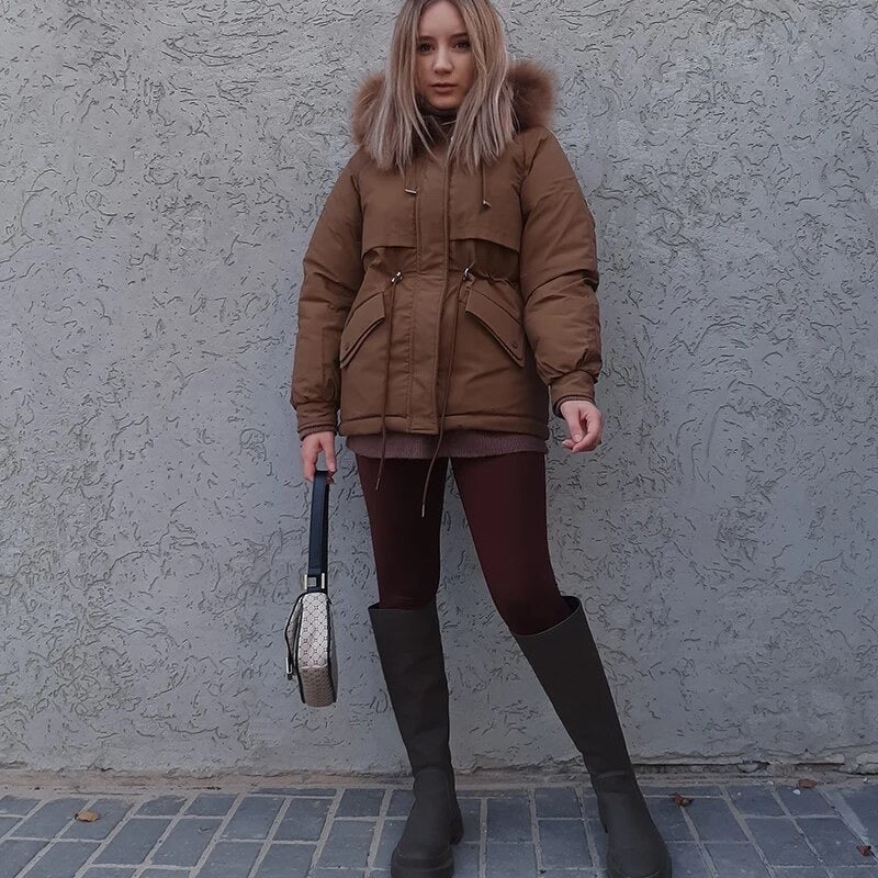 Parka Detachable Fur & Thick Fleeced Linedn – winterwearph